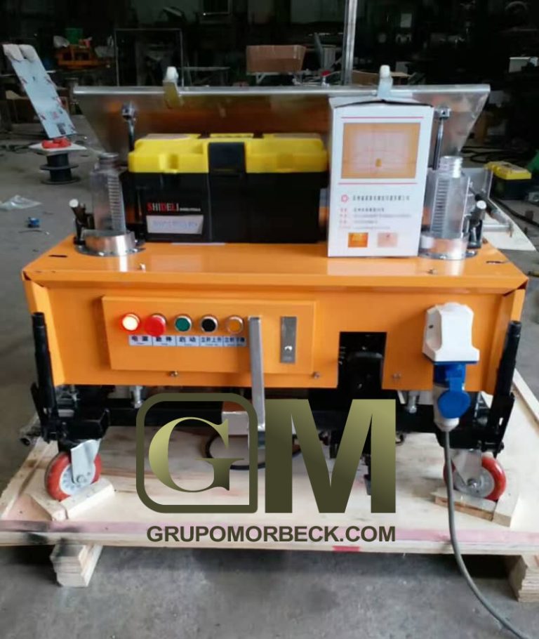 Máquina de Tarrajeo Automática de color Amarillo - Grupo Morbeck